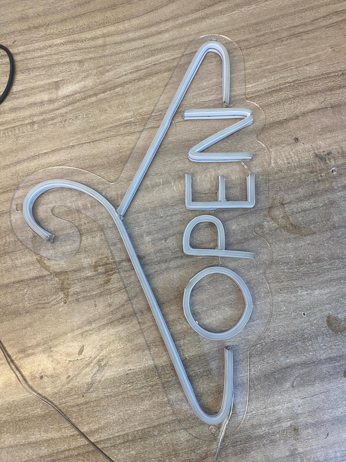 Hanger Open Neon Sign, Neon Sign Hanger, Showroom With LED Open Sign ...