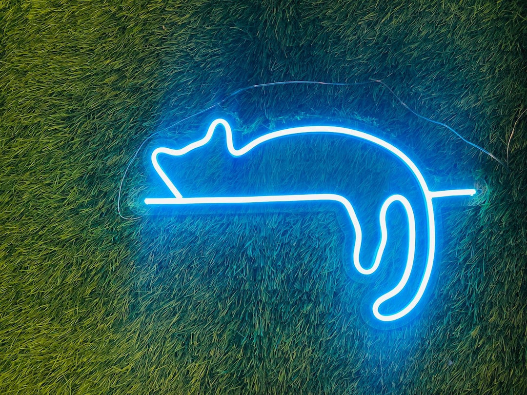 Cat Neon Sign Art Decor Neon Light Wall Art Signs Cute Cat Decor, Gift ...