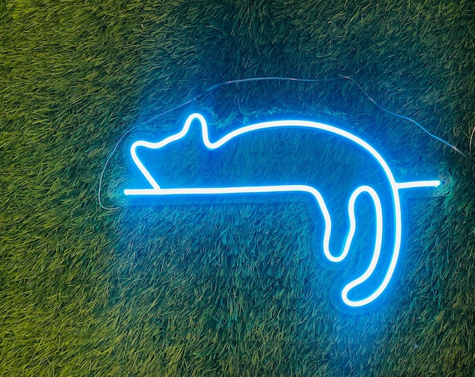 Cat Neon Sign Art Decor Neon Light Wall Art Signs Cute Cat Decor, Gift ...