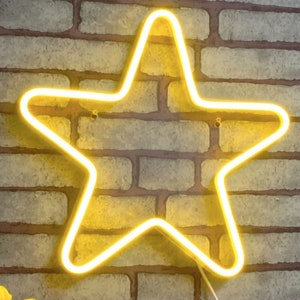 Christmas Star Led Neon, Christmas Star, Star Space Kid Room Flex ...