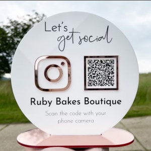 Custom QR Code Sign, Personalized QR Sign, Payment Method Sign, Shop ...