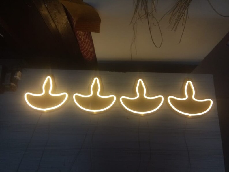 Diya Neon Sign Best for Diwali/deepawali and Any Other - Etsy