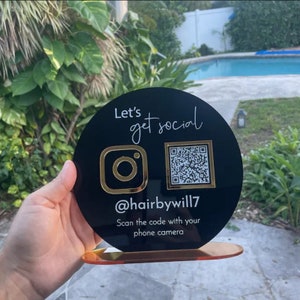 Custom QR Code Sign, Personalized QR Sign, Payment Method Sign, Shop ...