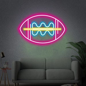 Sport Led Sign, Football Neon Sign, Wall Decor, Neon Sign, Custom Neon ...