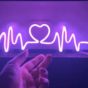 Pulse Neon Sign Personalized Design Pulse Neon Sign - Etsy