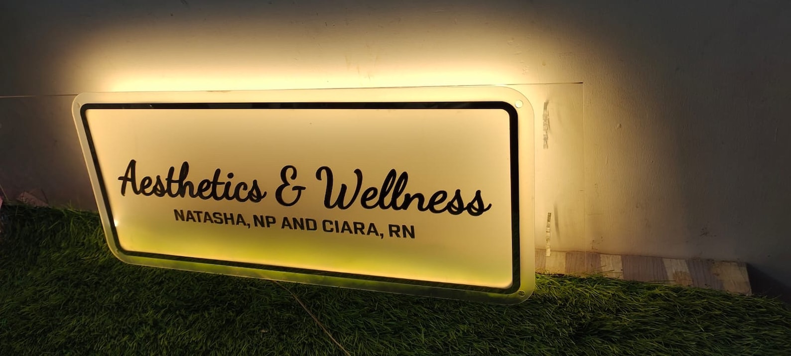 Custom Backlit Acrylic Sign Acrylic Logo Sign LED Business Sign Salon ...