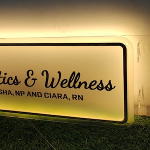 Custom Backlit Acrylic Sign | Acrylic Logo Sign | LED Business Sign ...