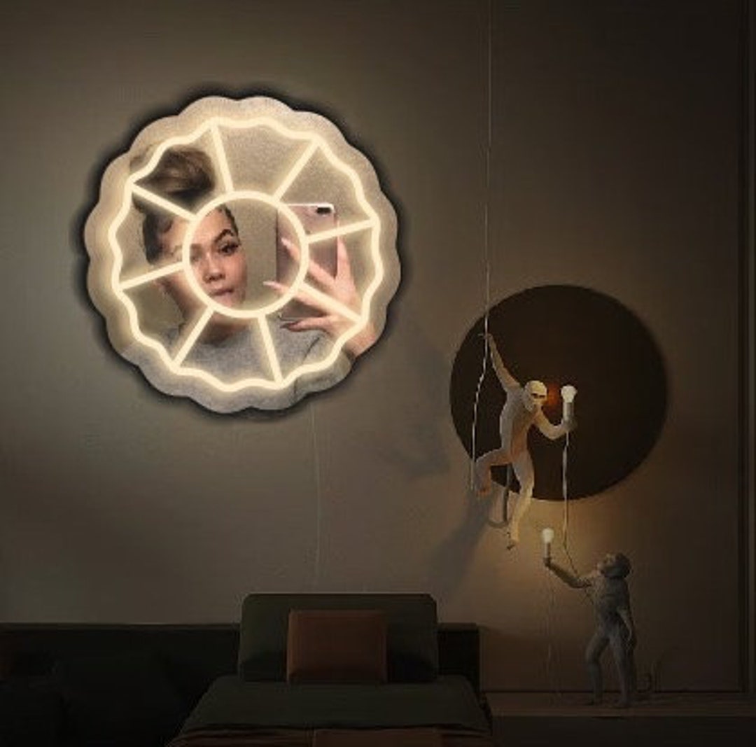 Feminine Inspired Mirror Neon Light,dresser Mirror Neon,dressing Table ...