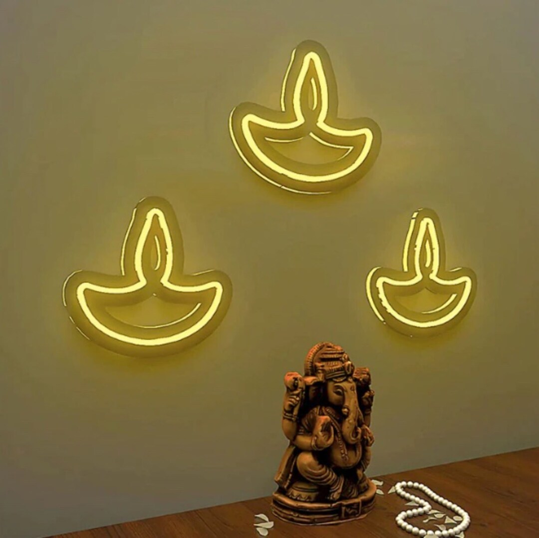 Diya Neon Sign- Best for Diwali/deepawali and Any Other Festival, Best ...