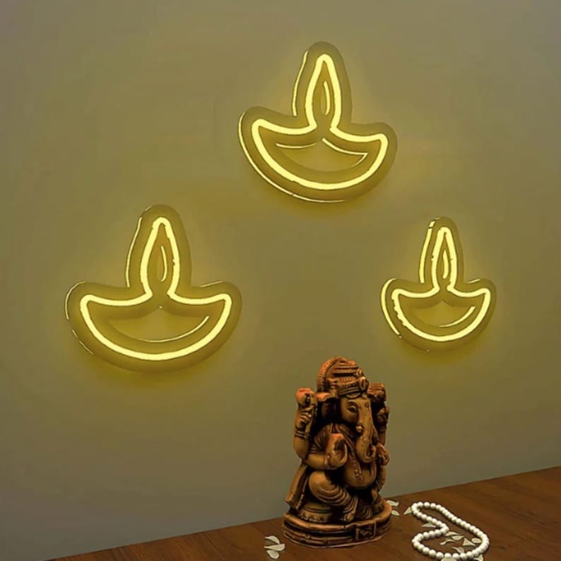 Diya Neon Sign Best for Diwali/deepawali and Any Other - Etsy