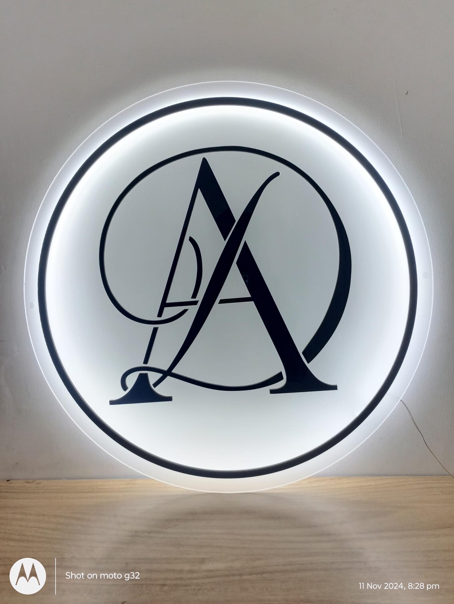 Acrylic Light up Business Sign | 3d Led Logo | Neon Backlit Sign ...