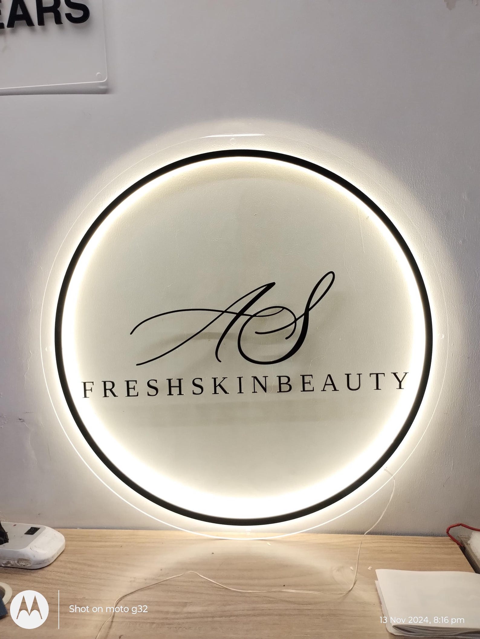Acrylic Light up Business Sign | 3d Led Logo | Neon Backlit Sign ...