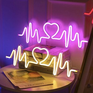 Pulse Neon Sign Personalized Design Pulse Neon Sign - Etsy