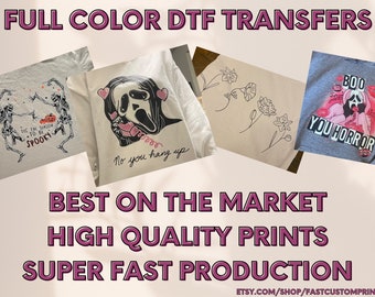 Dtf Transfer Custom DTF Print Full Color DTF Gang Sheets - Etsy