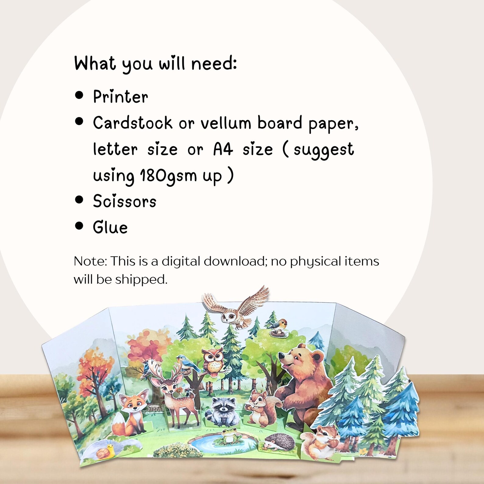 Make a Woodland Animals Diorama – Printable Kids Ecology Craft ...