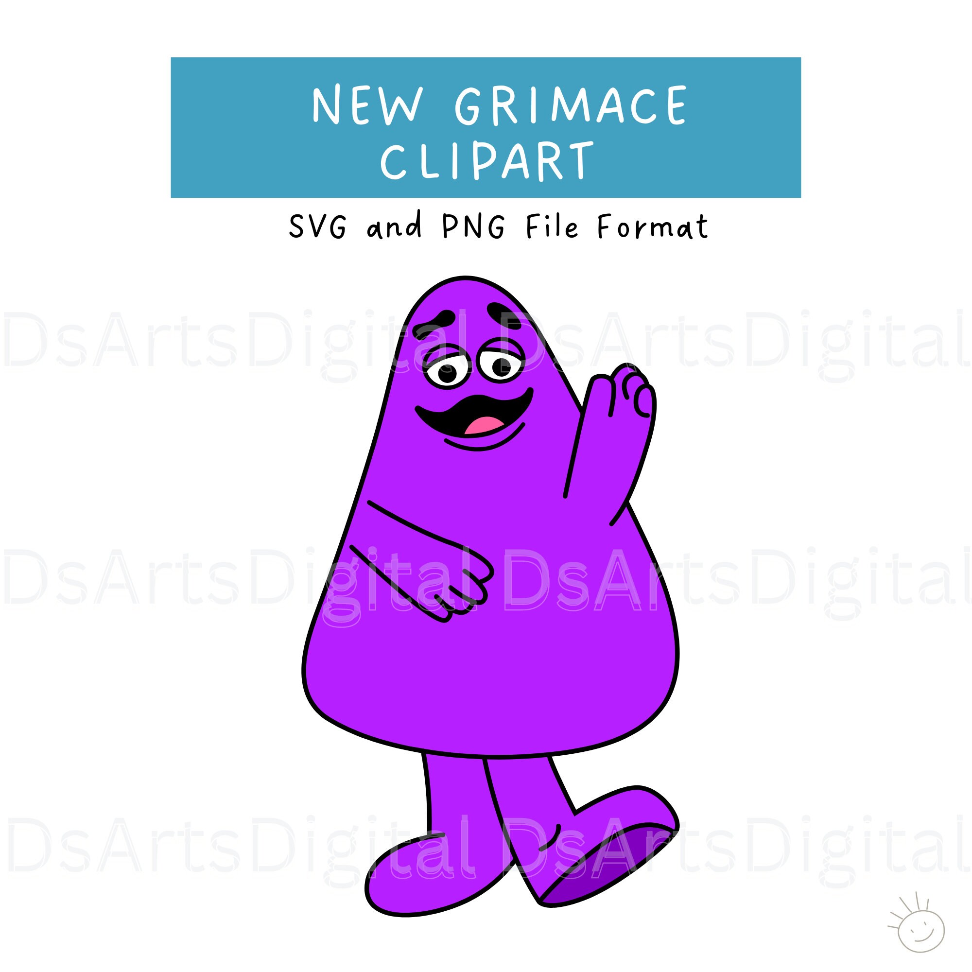 Grimace SVG and PNG Clipart Good for Sublimation or Cricut - Etsy