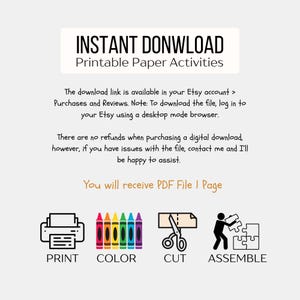 DIY Happy Birthday Coloring Card: Kids' Paper Craft Activity (PDF ...