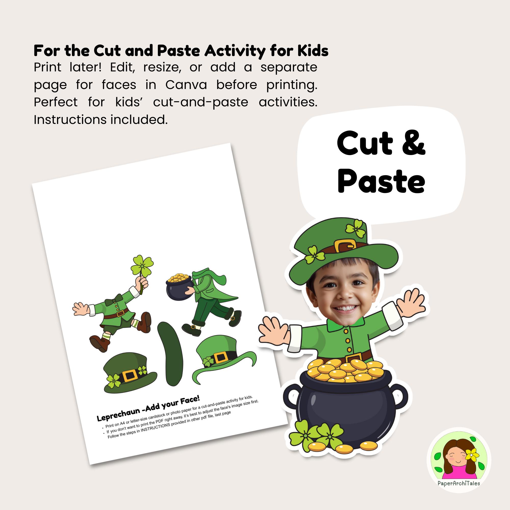 St. Patrick's Day Leprechaun Add Face Activity, Bulletin Board Decor ...