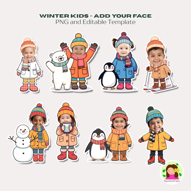 Kids Face Pop up Cards - Etsy