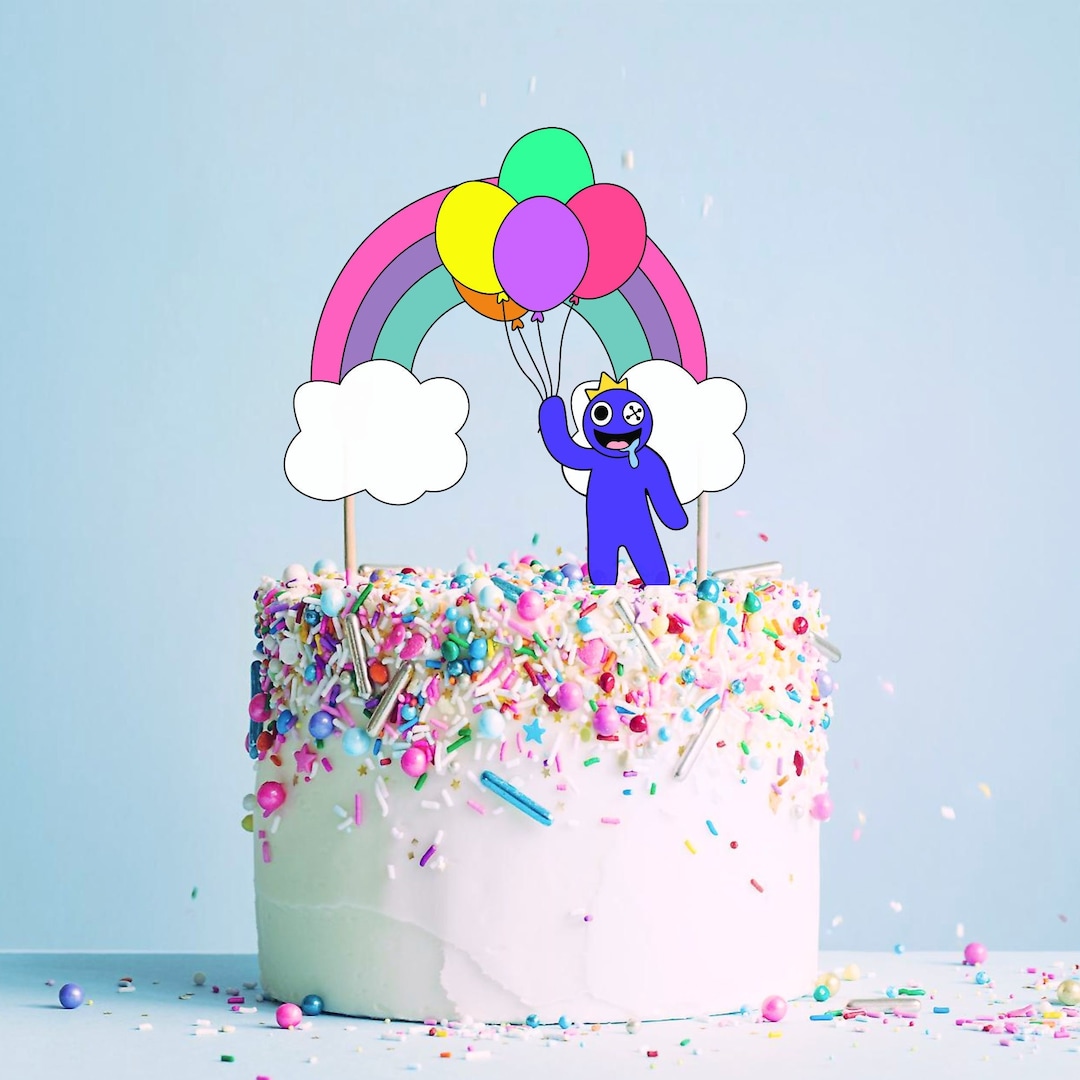 Rainbow Friends Birthday Svg Rainbow Friends Png Cake Topper - Etsy