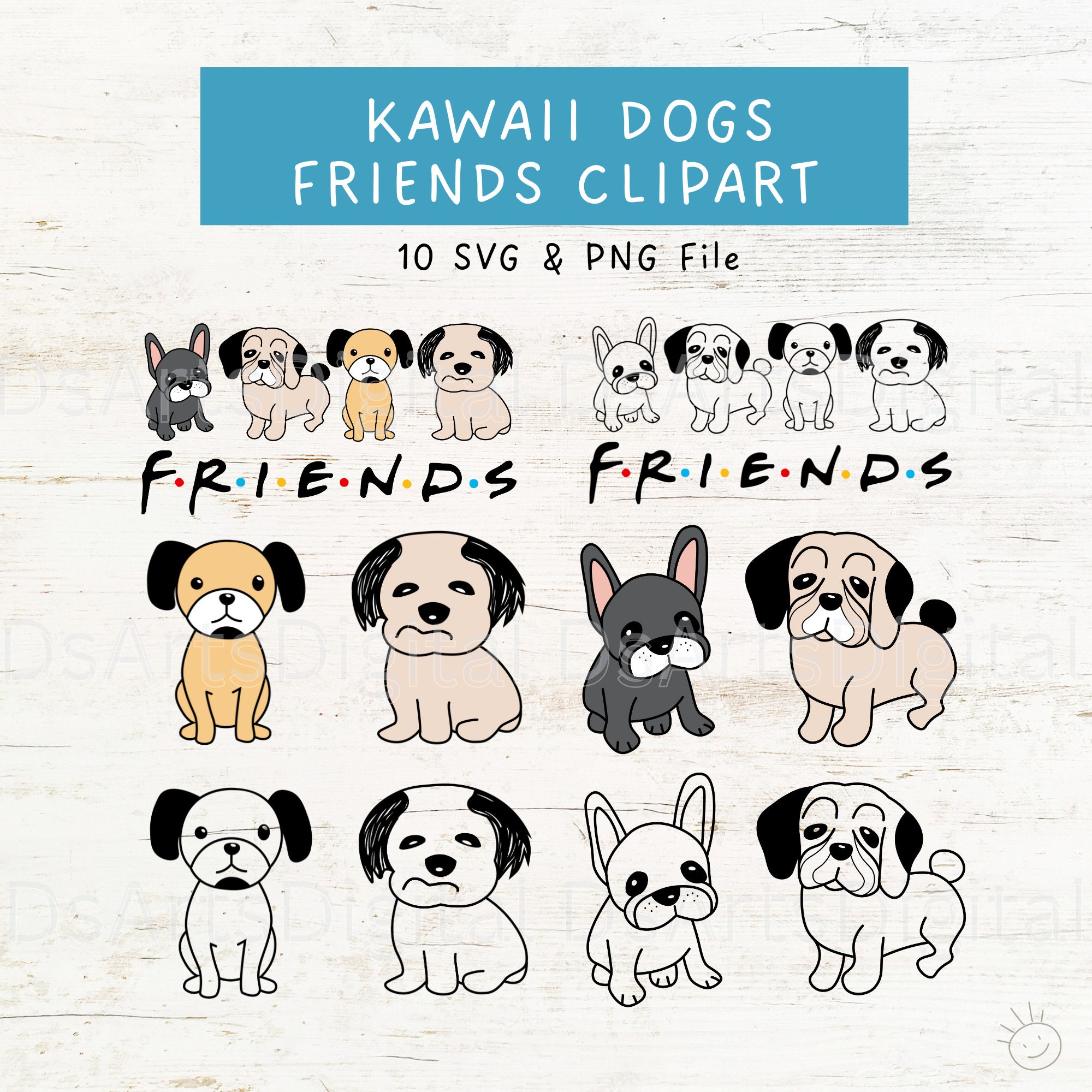Perros svg, Dog Friends svg , Perros png, Perros divertidos clipart ...