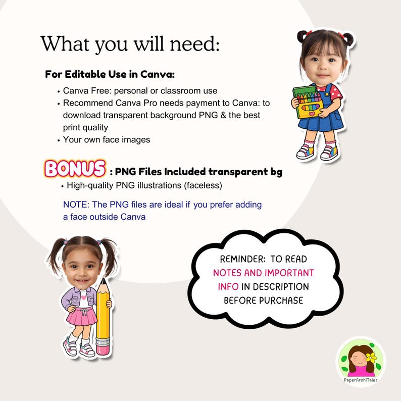 Back to School Add Face Bundle, Bulletin Board & First Day of School ...