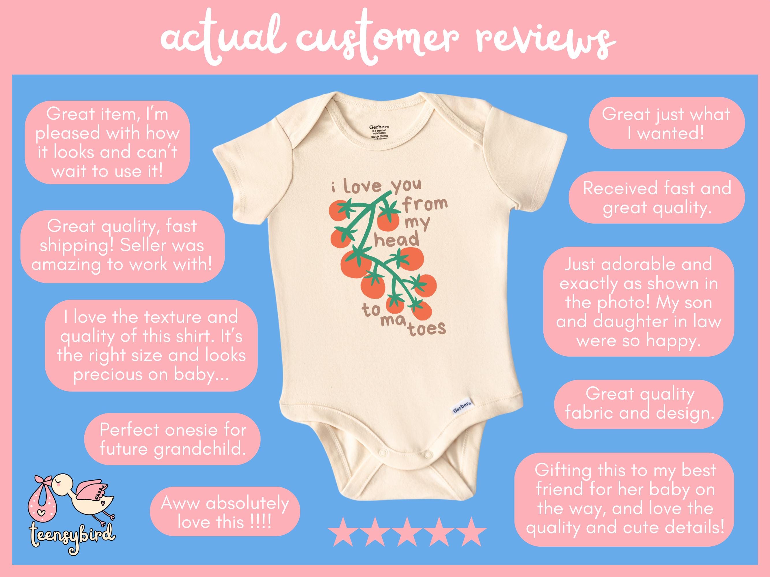 Cute Tomatoes Onesie®, I Love You From My Head Tomatoes Baby Bodysuit ...