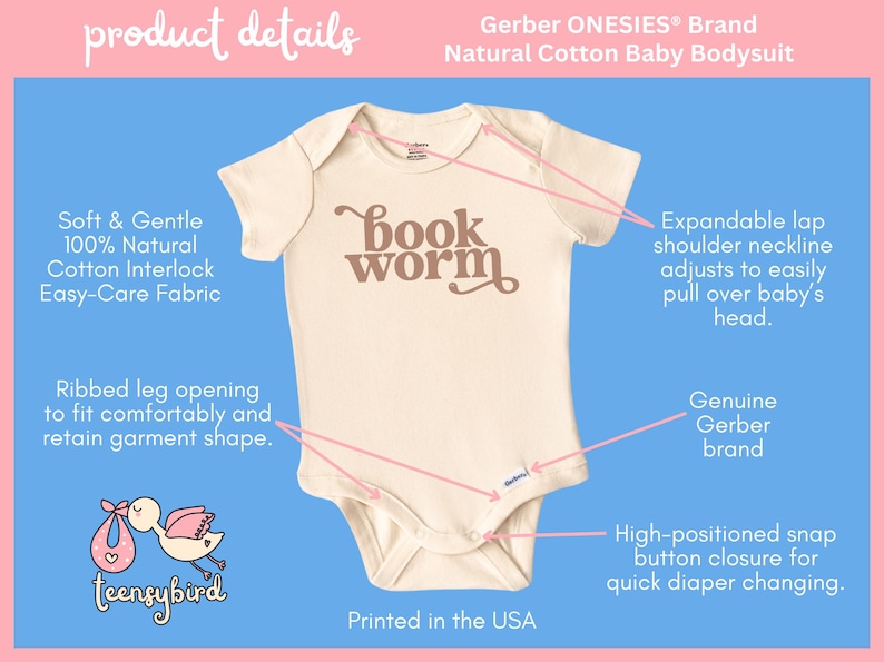 Book Worm Onesie®, Bookworm Baby Bodysuit, Little Reader Shirt, Baby ...
