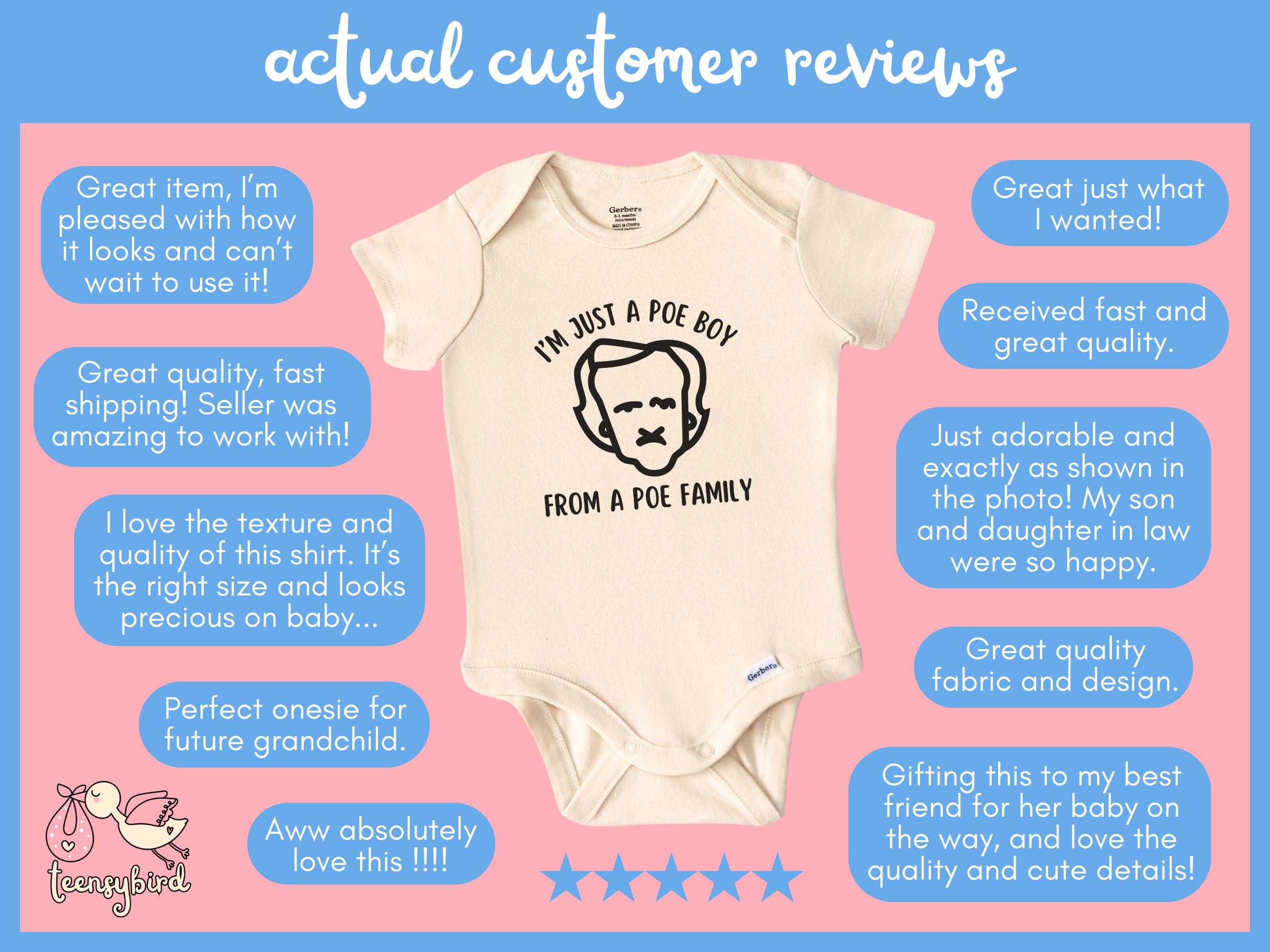 Edgar Allan Poe Onesie®, Just a Poe Boy Infant Bodysuit, Funny Baby ...