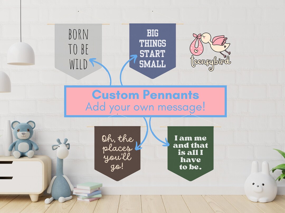 Custom Quote Pennant, Custom Banner, Personalized Flag, Custom Pennant ...
