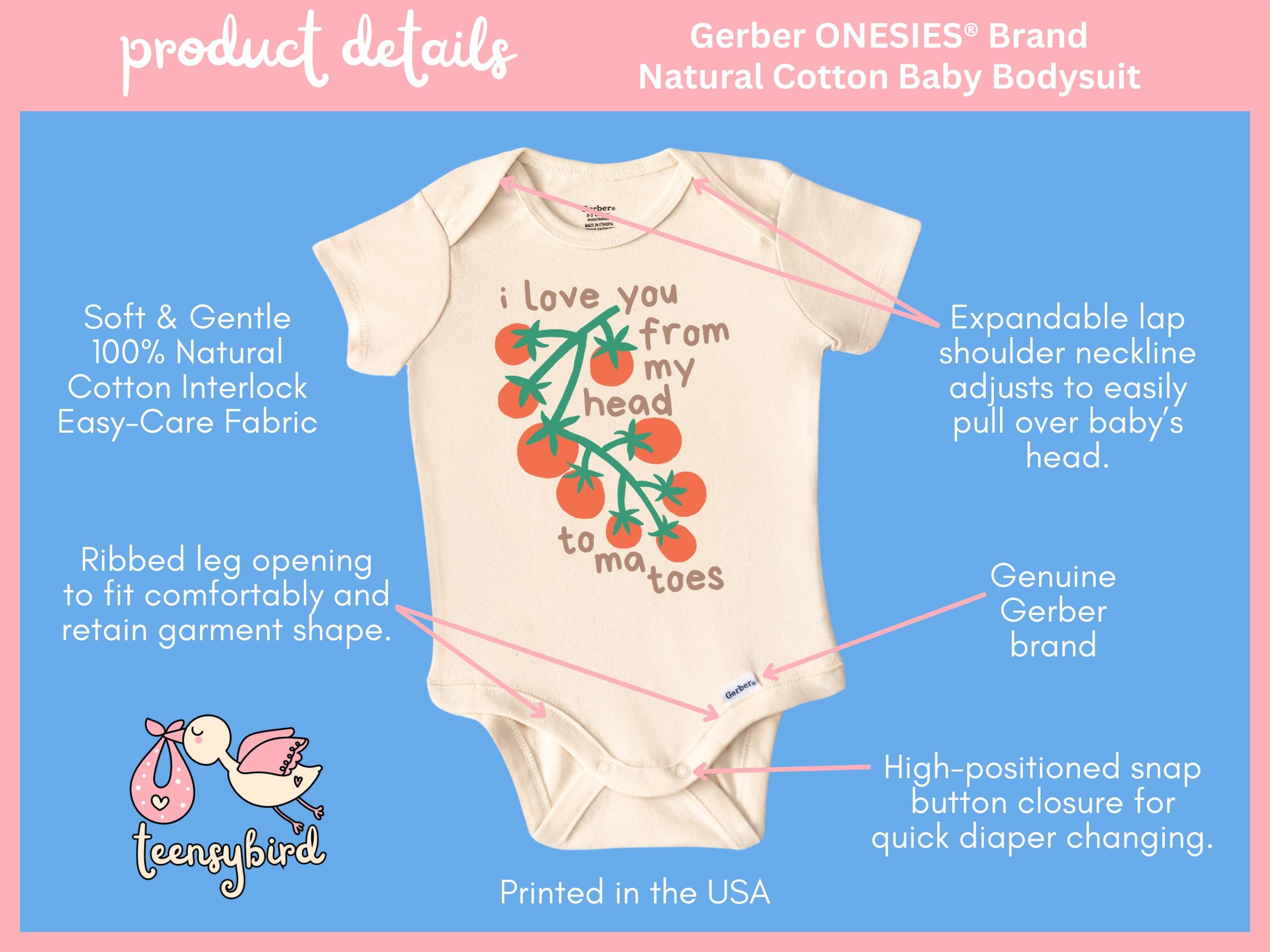 Cute Tomatoes Onesie®, I Love You From My Head Tomatoes Baby Bodysuit ...