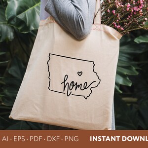Iowa SVG Hand Lettered Minimalist | Iowa State Outline Svg, Png, Eps ...