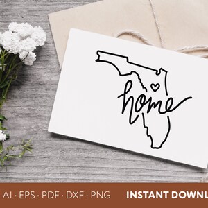 Florida SVG Hand Lettered Minimalist | Florida State Outline Svg, Png ...