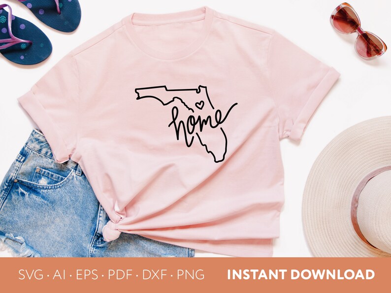 Florida SVG Hand Lettered Minimalist | Florida State Outline Svg, Png ...