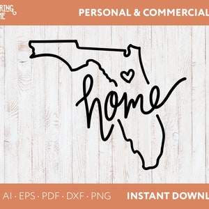 Florida SVG Hand Lettered Minimalist | Florida State Outline Svg, Png ...