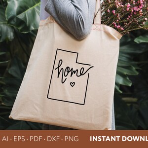 Utah SVG Hand Lettered Minimalist | Utah State Outline Svg, Png, Eps ...