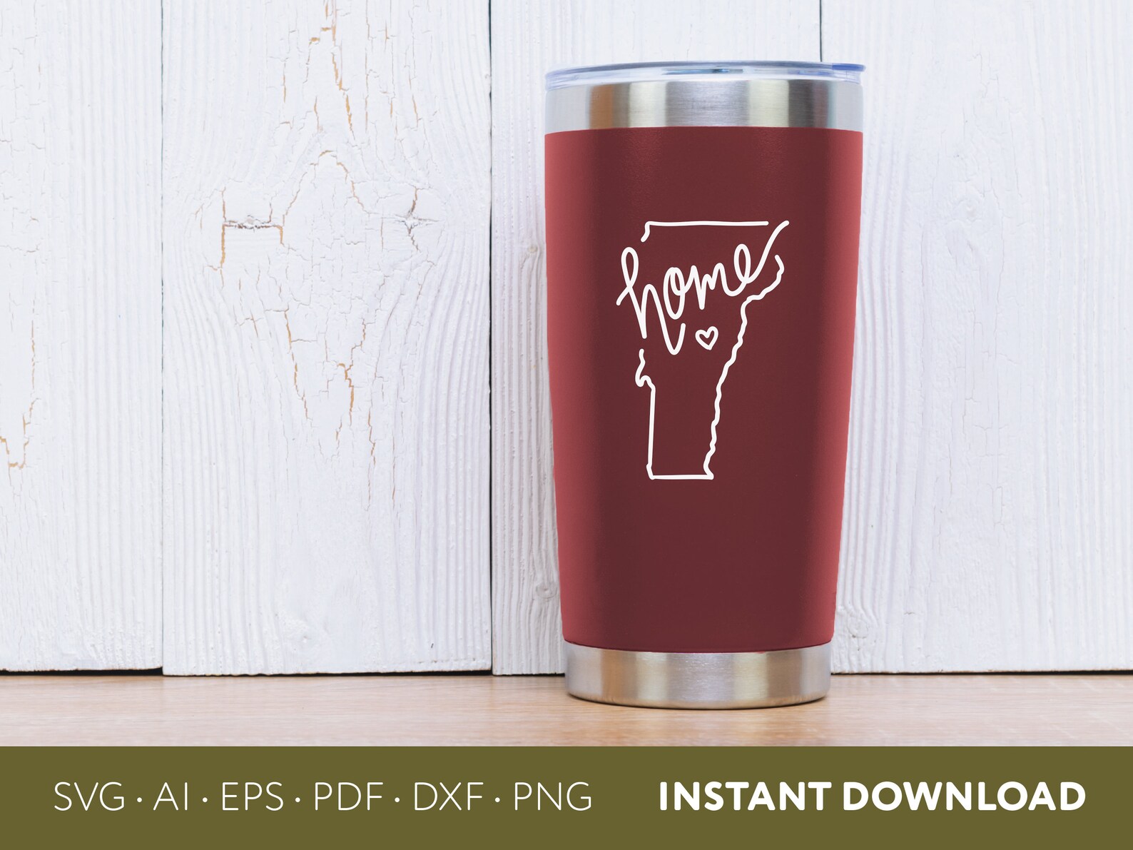 Vermont SVG Hand Lettered Minimalist | Vermont State Outline Svg, Png ...