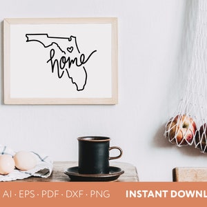 Florida SVG Hand Lettered Minimalist | Florida State Outline Svg, Png ...