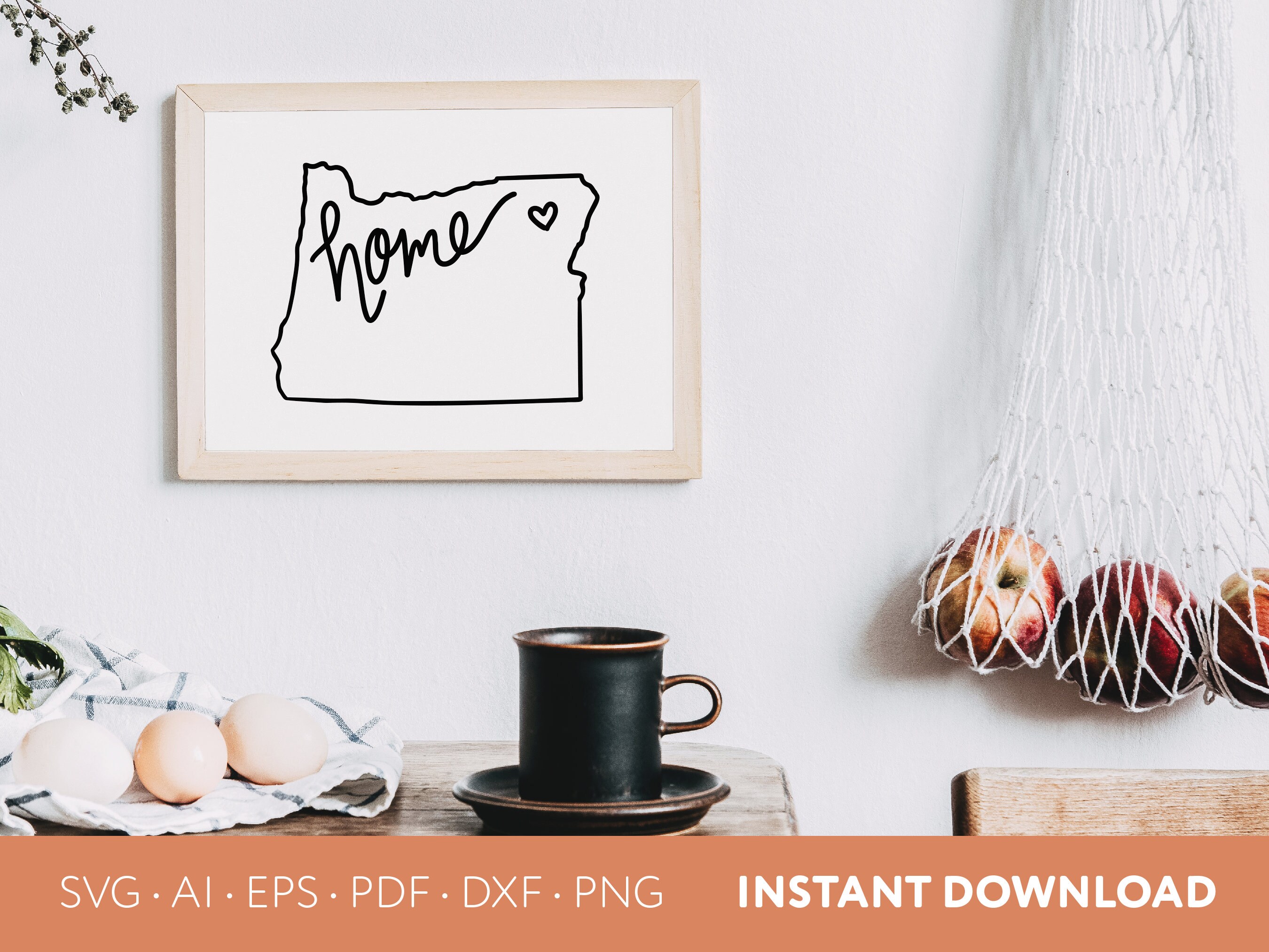Oregon SVG Hand Lettered Minimalist | Oregon State Outline Svg, Png ...