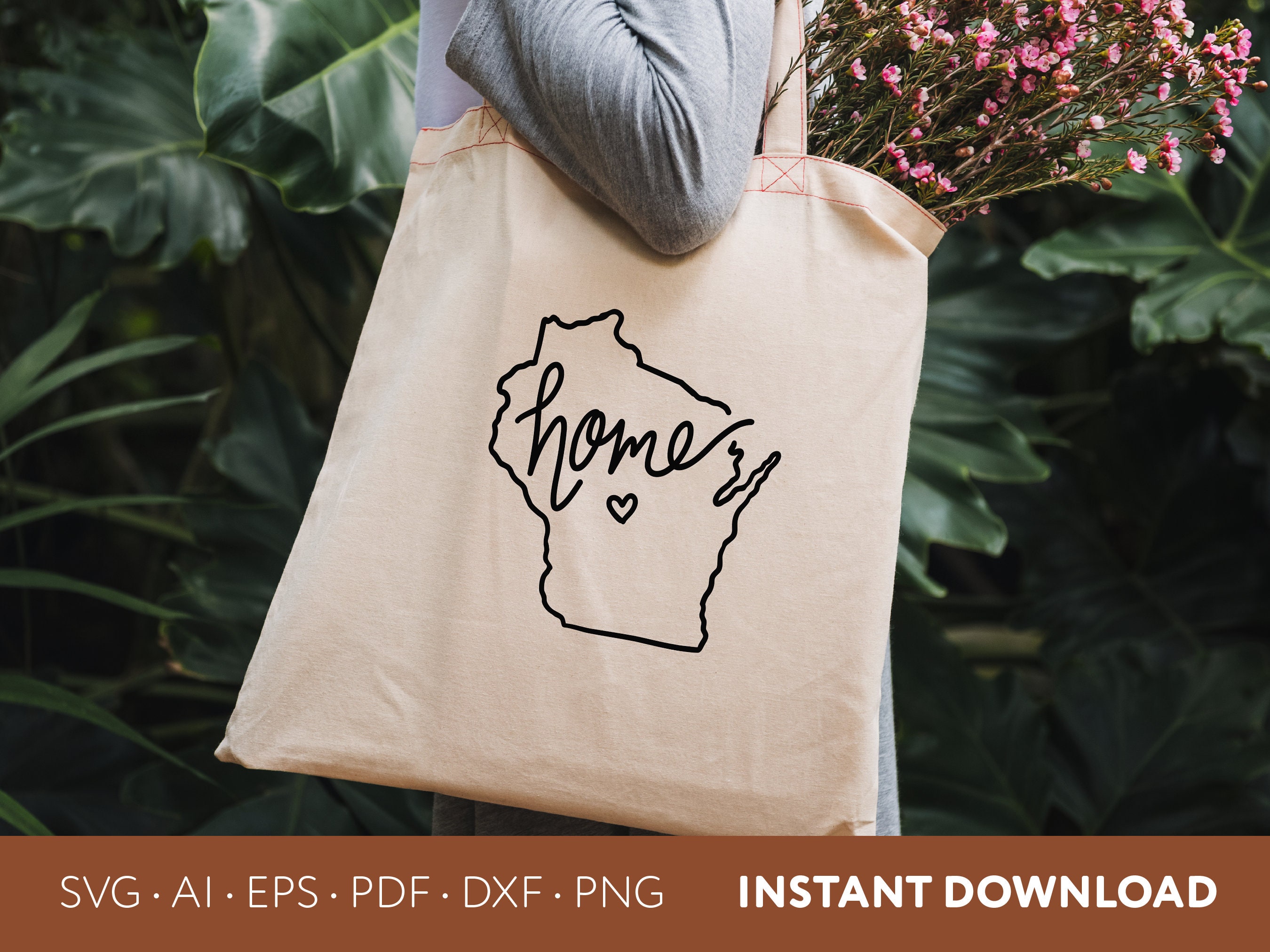 Wisconsin SVG Hand Lettered Minimalist Wisconsin State Outline Svg, Png ...