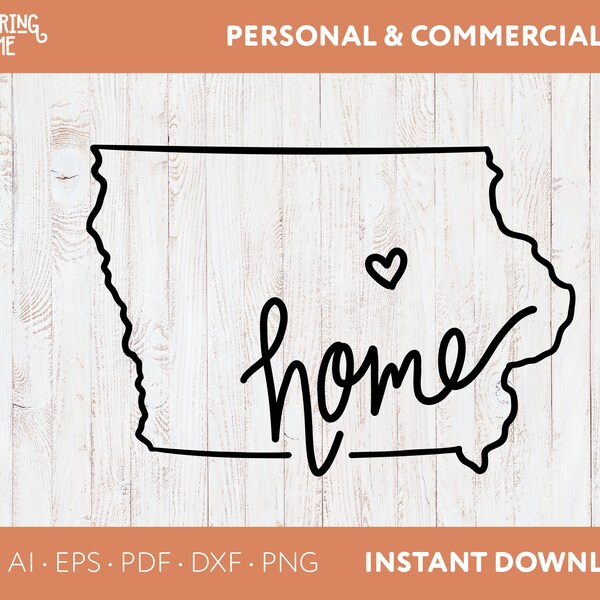 Iowa Svg - Etsy