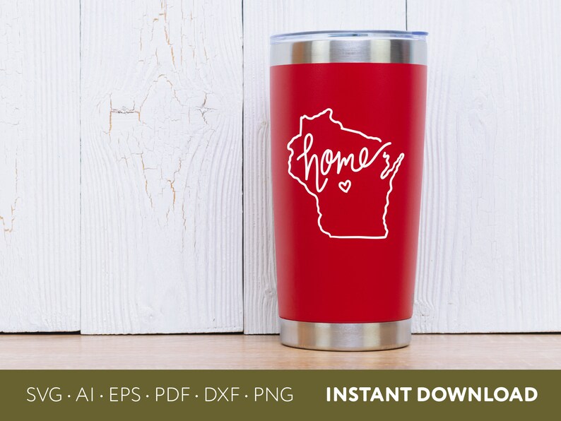 Wisconsin SVG Hand Lettered Minimalist Wisconsin State Outline Svg, Png ...