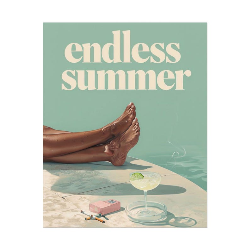 Endless Summer Rolled Posters - Chill Vibes Wall Art for Summer Lovers ...