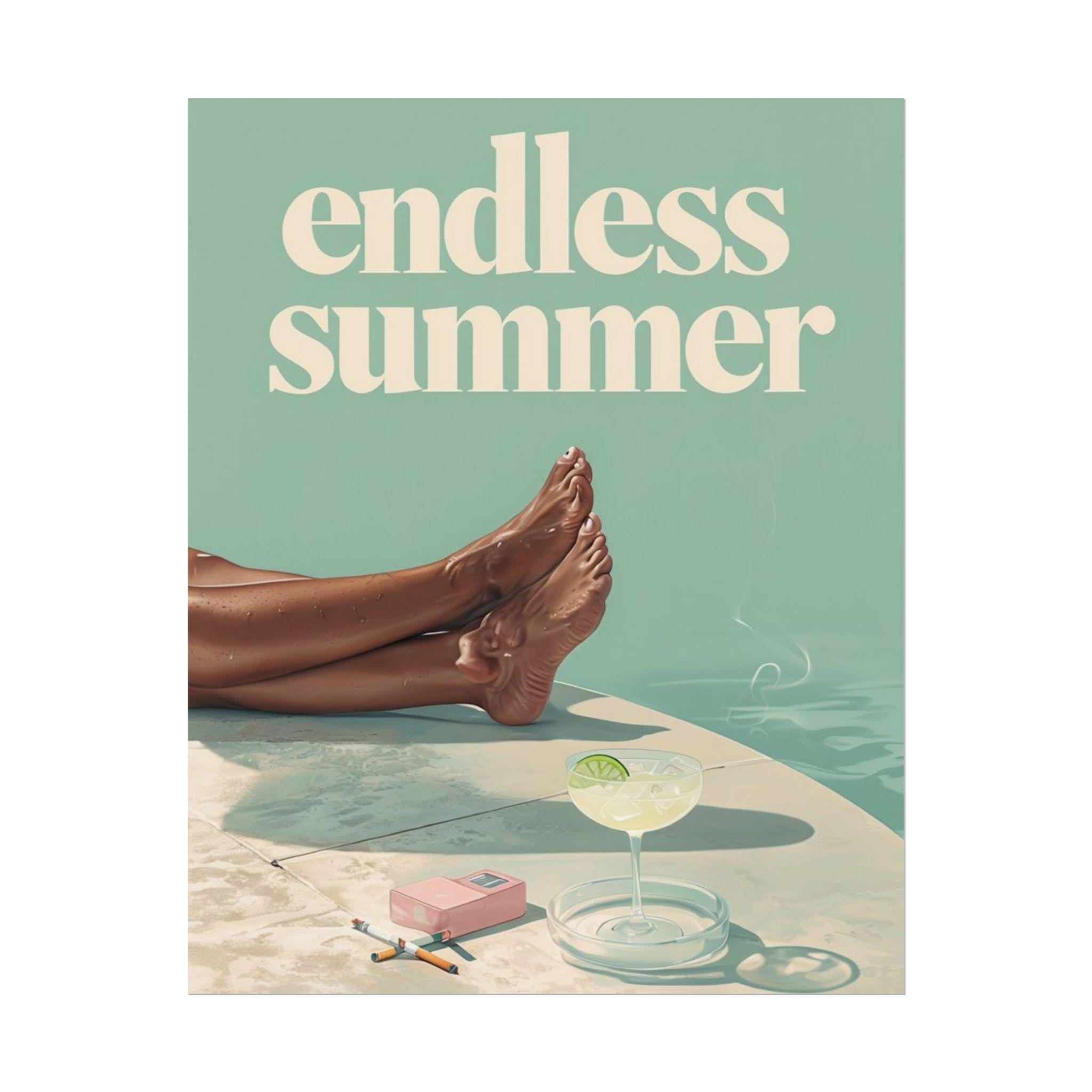 Endless Summer Rolled Posters - Chill Vibes Wall Art for Summer Lovers ...