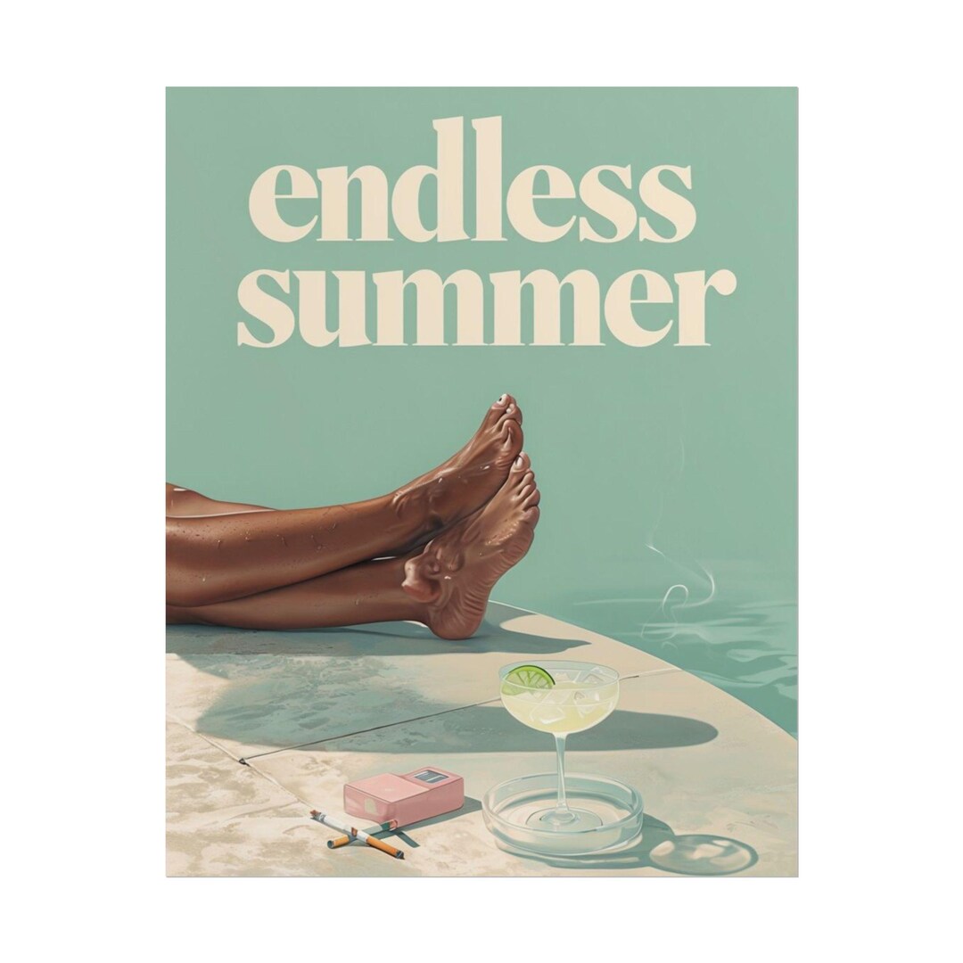 Endless Summer Rolled Posters - Chill Vibes Wall Art for Summer Lovers ...