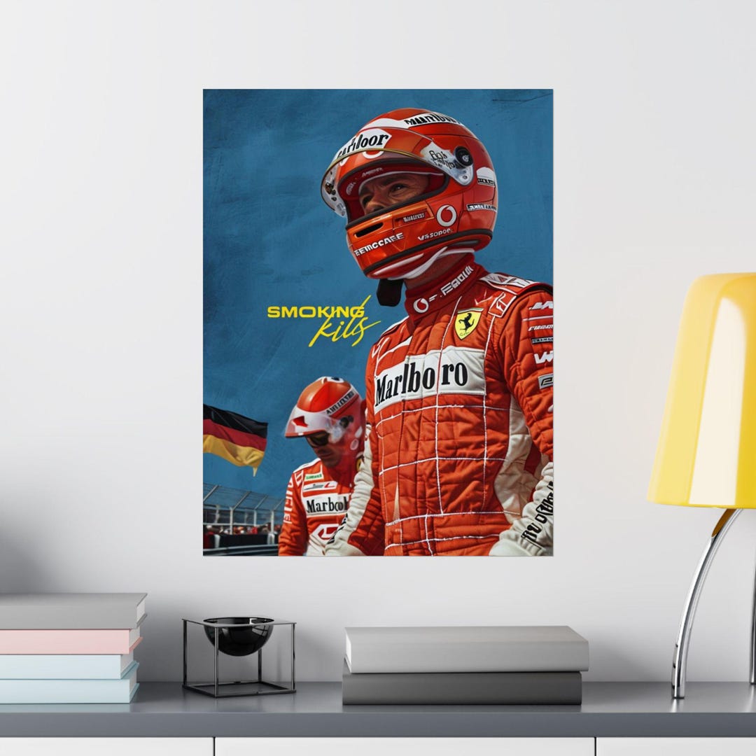 Vintage Vertical Matte Racing Posters, Car Enthusiast Wall Art ...