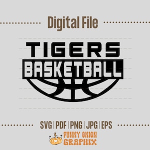 Tigers Basketball Tiger Basketball Mascot Logo Sublimation Shirt Design ...
