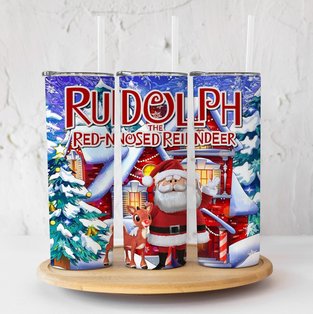 Rudolph the Red Nosed Reindeer Tumbler Christmas Tumbler - Etsy
