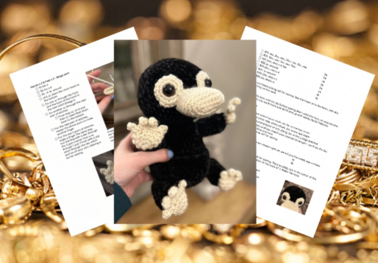 Niffler Plushie Crochet Pattern - Etsy