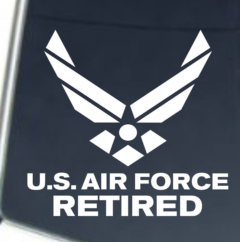 2pcs United States Air Force Retired 4" Vinyl Window Decal Sticker Usaf ...